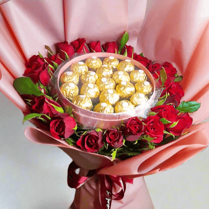 Bouquet ferrero rocher store