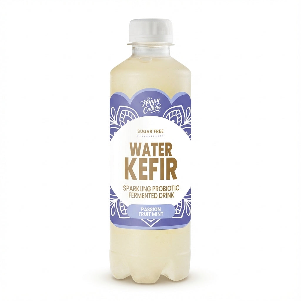 Happy Culture Water Kefir Mint Passion Fruit 330ml Delivery Mauritius