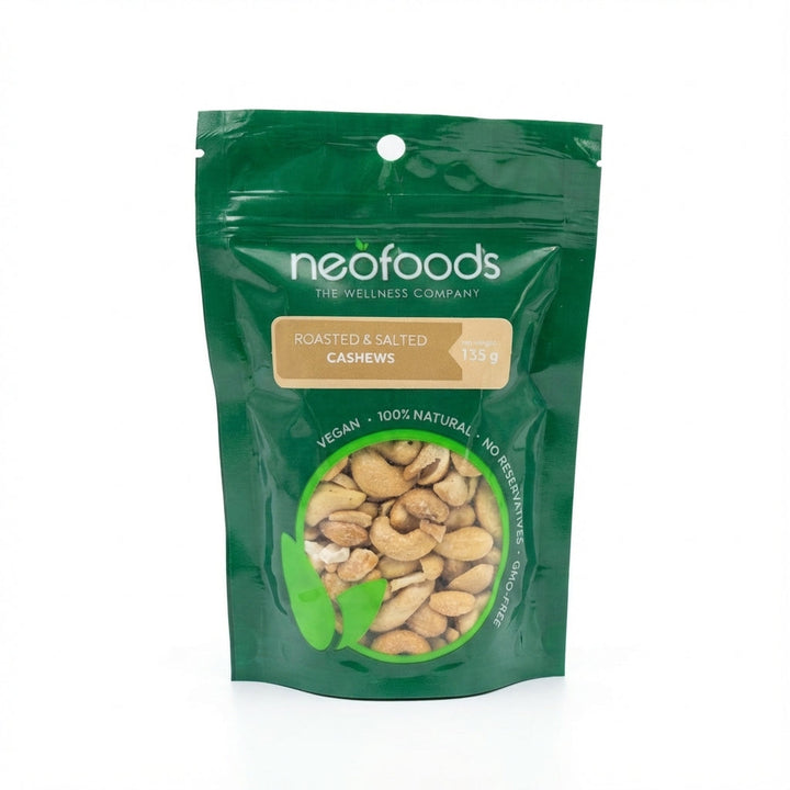 NeoFoods Roasted & Salted Cashews 135g